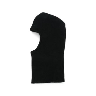 Ernest W. Baker Cagoule en maille c&ocirc;tel&eacute;e - Homme - Accessoires - Noir - Taille: ONE Size