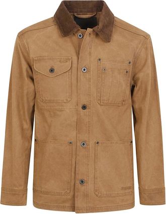 Filson Homme, Vestes, Brun, Taille: S Veste en toile de coton lav&eacute;e