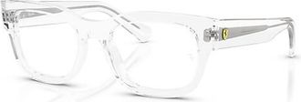 Ray-Ban Rb5528m Optics Scuderia Ferrari Collection Transparent Fassung Klar Glas Polarisiert 51-19