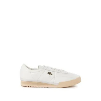Lacoste Baskets unies en cuir m&eacute;lang&eacute;