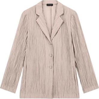 Emporio Armani Femme, Vestes, Beige, Taille: 34 FR Pleated Blazer