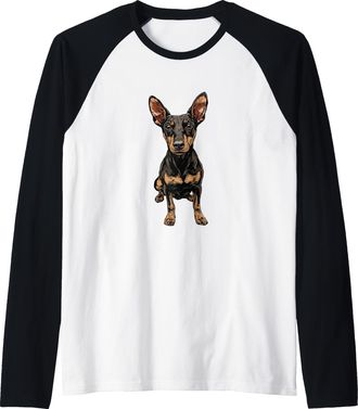 Whyitsme Design Manchester Terrier Hund Illustration Raglan