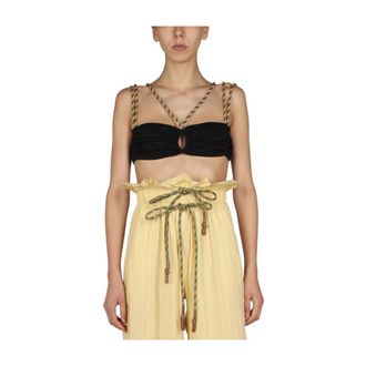 Miista Hiking Straps Back Knot C - - Tops - Damen - Schwarzk - M