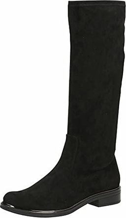 Caprice Femme 9-9-25512-29 Botte mi mollet, Black Met Comb, 40 EU