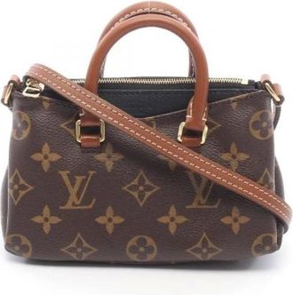 Louis Vuitton Pre-owned Nano Pallas Monogram Shoulder Bag - Femme - Pre-owned - Brun - Taille: ONE Size