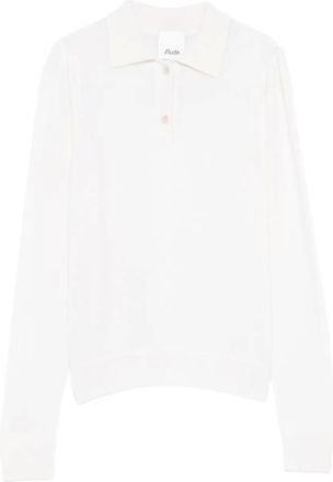 Allude button-fastening polo shirt - Wei&szlig;