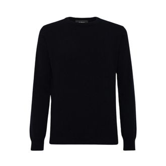 Alpha Studio Rundhals-Pullover - - Knitwear - Herren - Schwarzk - XL