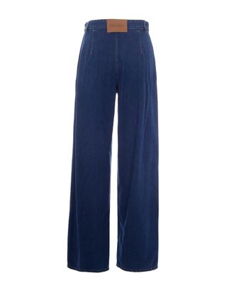 Max Mara Womens Jeans Valvola Medium Blue Clean Cotton