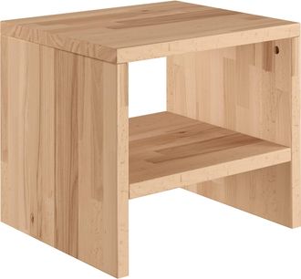 Erst-Holz Nachttisch Buche Massivholz ge&ouml;lt Nachtk&auml;stchen Beistelltisch 90.20-K31-ge&ouml;lt