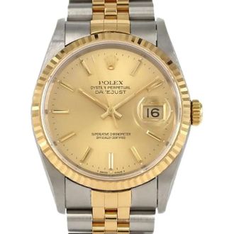Rolex Datejust Pre-owned en acier inoxydable et or jaune automatique - Homme - Pre-owned - Jaune - Taille: ONE Size