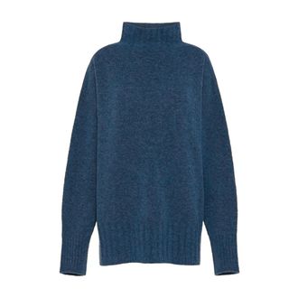 Momoni Damen, Strickwaren, Blau, MGr&ouml;&szlig;e