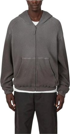 Roa SweaT-shirt zipp&eacute; Bee Sun Faded Waffle - Homme - Sport - Gris - Taille: XL