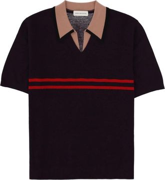 Dries Van Noten Homme, Tops, Violet, Taille: XL M.k. Polo