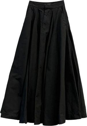 Balenciaga jupe longue Godet - Noir