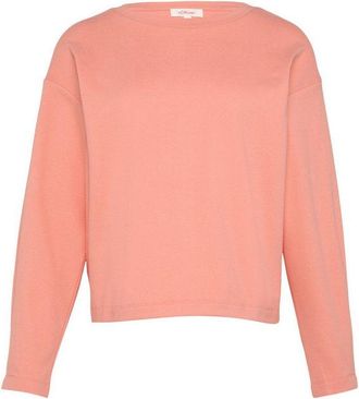 s.Oliver Sweatshirt Sweatshirt Sweatshirt mit Faltendetail am &Auml;rmel
