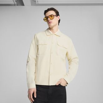 Puma MMQ Ripstop-Overshirt, Kleidung, Wei&szlig;, L