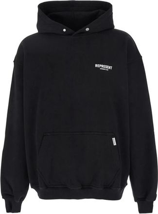 Represent Represent, Homme, Sweatshirts et sweats &agrave; capuche, Noir, Taille: XL Sweat &agrave; Capuche Noir Logo Coton Homme