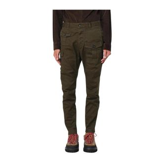 Dsquared2 Homme, Pantalons, Vert, Taille: XL Pantalon Cargo Militaire