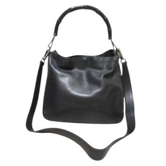 Gucci Pre-owned Leder 2way Handtasche - - Pre-owned - Damen - Schwarzk - ONE SIZE