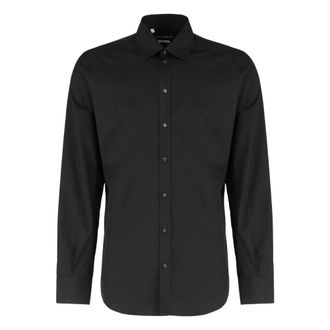 Dolce & Gabbana Martini Baumwollhemd - - Shirts - Herren - Schwarzk - M