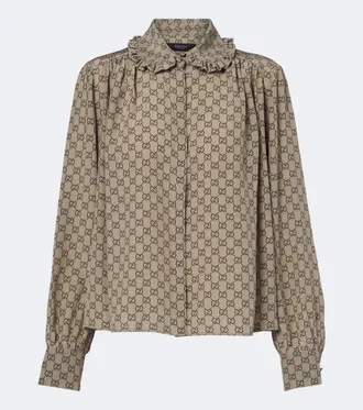 Gucci Blouse en soie GG