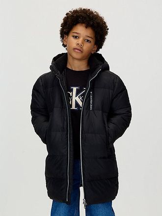 Calvin Klein L&auml;ssiger Parka-steppmantel - Ck Black - Jungen - 14