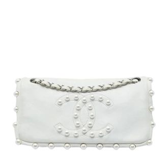 Chanel Pre-owned Pearl Obsession Flap - Femme - Pre-owned - Blanc - Taille: ONE Size