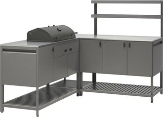 IKEA B&Aring;TSK&Auml;R Au&szlig;enk&uuml;che mit Kohlegrill