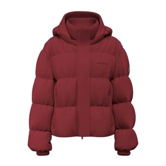 Guess Cropped Puffer Jacket - - Jackets - Damen - Rot - L