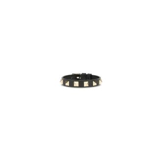 Valentino Garavani Femme, Accessoires, Noir, Taille: ONE Size Calf Leather Bos Taurus Bracelet