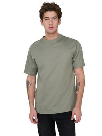 Only & Sons Homme Onsfred RLX Tee Noos T-Shirt, Castor Gray, M EU