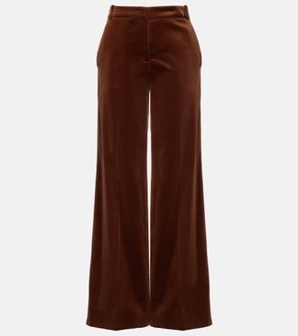 Dorothee Schumacher Pantalon ample Elegance Softness en velours