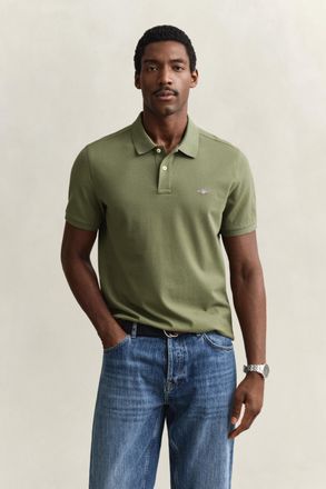 GANT Herren Regular Fit Shield Piqu&eacute; Poloshirt (XXXL) DRY HERB Gr&uuml;n