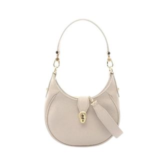 Bulgari Pre-owned Serpenti Ellipse Leder 2way Handtasche - - Pre-owned - Damen - Grau - ONE SIZE