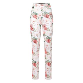 Philipp Plein Super High Waist Jegging Flowers - - Jeans - Damen - Mehrfarbig - W26