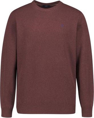 Hackett Herren Pullover braun Lammwolle unifarben
