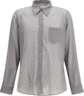 Dries Van Noten Chemise &agrave; manches longues - Homme - Chemises - Gris - Taille: L