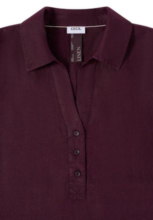 Cecil Midikleid Linen Solid Dress
