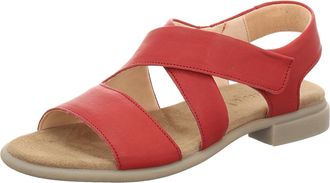 Think Damen Kamaa Chromfrei Gegerbte Nachhaltige Riemchen Think Sandale Damen KAMAA Sandale 5000 FIRE 39.5 EU, 5000 Fire, 40 EU