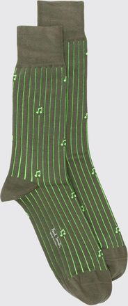 Paul Smith Wadenhohe gestreifte Socken mit Grafikdruck aus Baumwolle