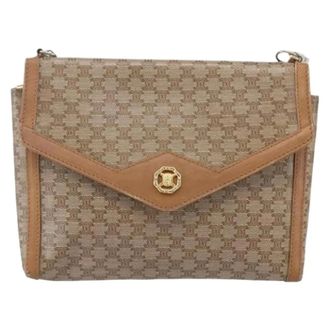 Celine Sac bandouli&egrave;re vintage en toile Pre-owned - Femme - Pre-owned - Brun - Taille: ONE Size