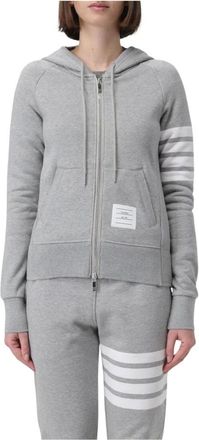 Thom Browne Femme, Sweatshirts et sweats à capuche, Gris, Taille: 38 FR SweaT-shirt Gris Zippé