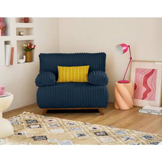 Best Mobilier Bestmobilier - Cristal - fauteuil - convertible avec coffre - en fausse fourrure c&ocirc;tel&eacute;e