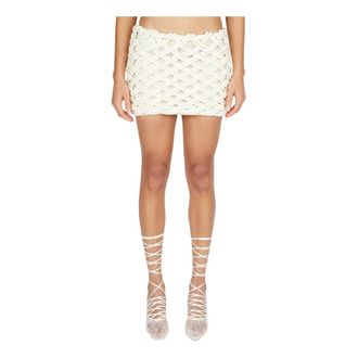 Isa Boulder Vines Minirock - - Skirts - Damen - Wei&szlig; - L