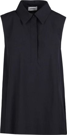 ottod'Ame Femme, Tops, Noir, Taille: 40 FR Top sans Manches en Coton