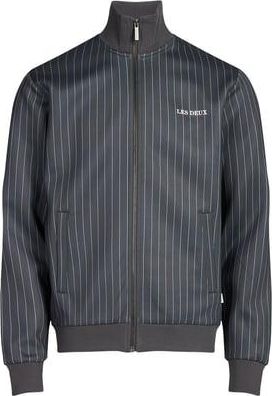 Les Deux Veste droite ray&eacute;e &agrave; col montant