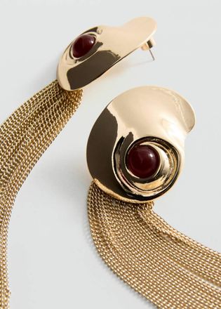 Mango Boucles doreilles spirale relief or - Femme - Taille unique - MANGO