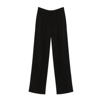 Sportmax Schwarze Hose mit Verdecktem Verschluss - - Trousers - Damen - Schwarzk - S