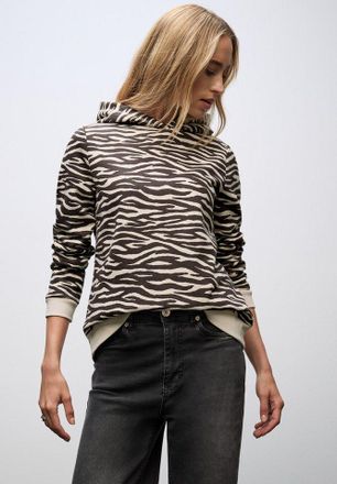 Street One Hoodie mit Zebramuster