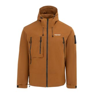 Firetrap Windjacke f&uuml;r Herren, mit Kapuze, winddicht (Braun)